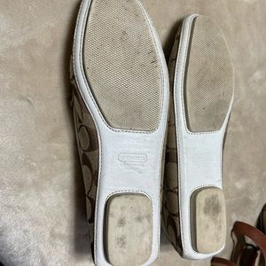 Shoes | Coach Driving Shoes Canvas And Leather | Poshmark
